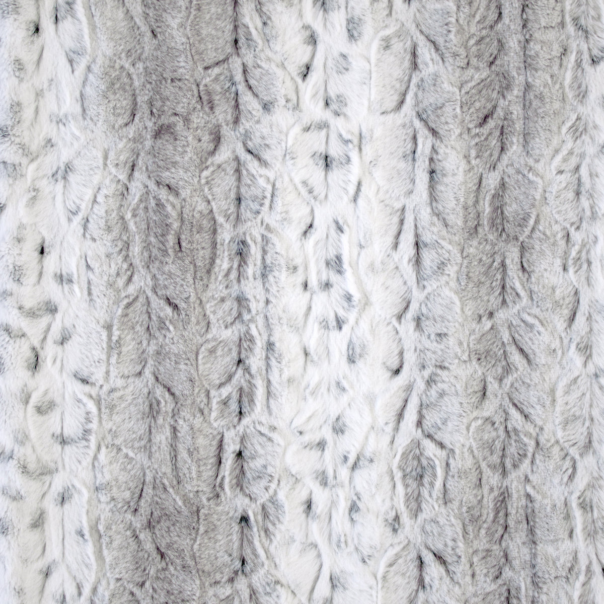 Pearl Leopard Snuggle - Charcoal - Touch Textiles