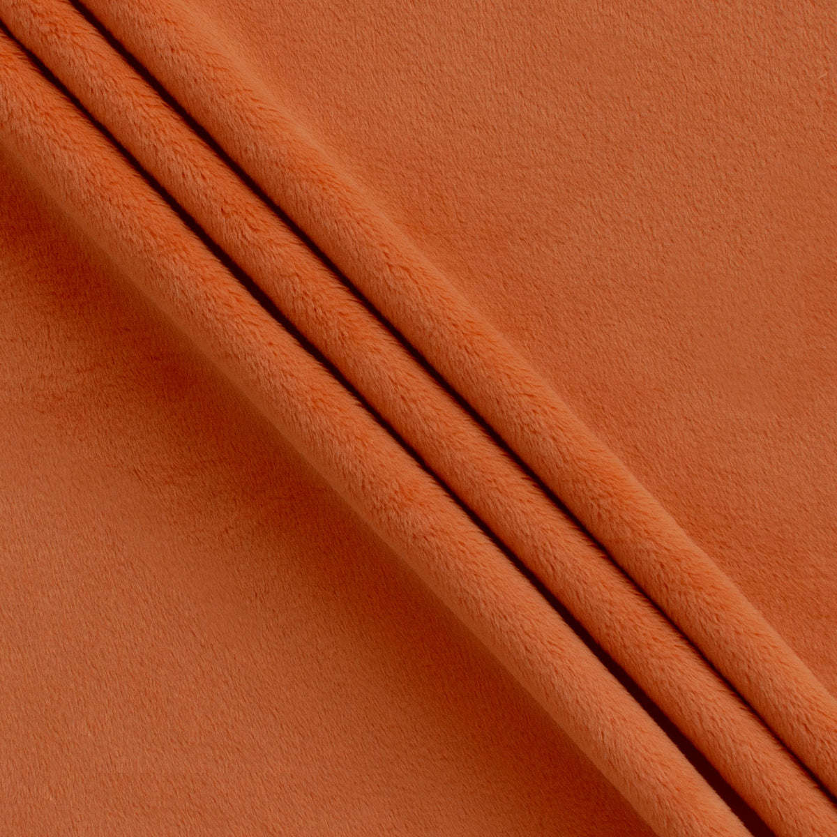 Silky Minky - RUST - Touch Textiles