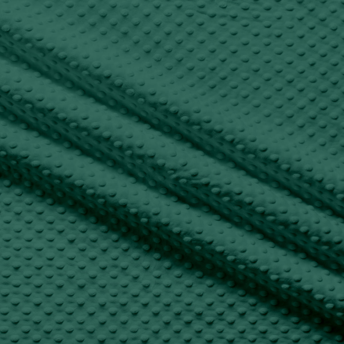 Silky Minky Dots - FOREST GREEN - Touch Textiles